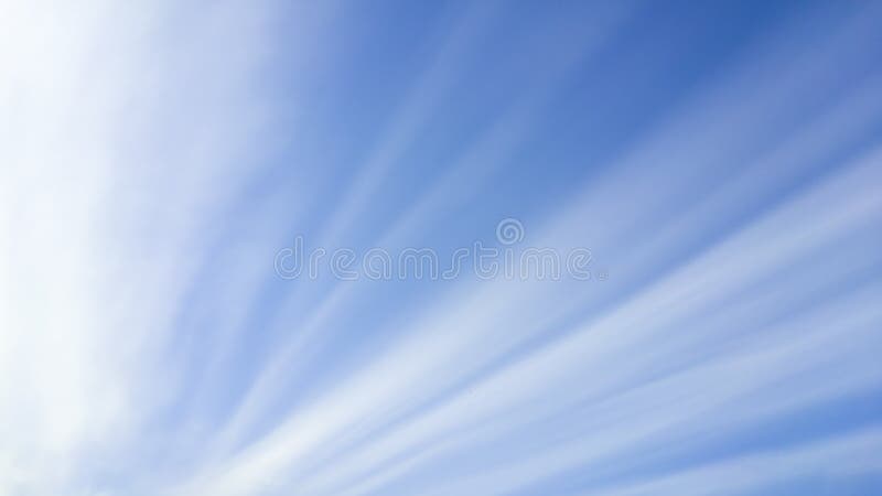 Straight Line Clouds As Sun Rays Stock Photo - Image of straight, light ...