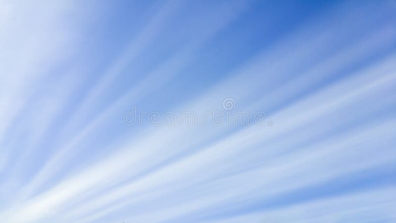 Straight Line Clouds As Sun Rays Stock Photo - Image of straight, light ...