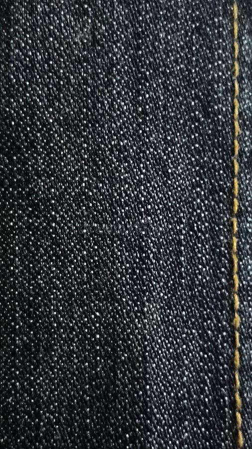 A Straight Line of Thread on a Pair of Jeans Stock Image - Image of ...