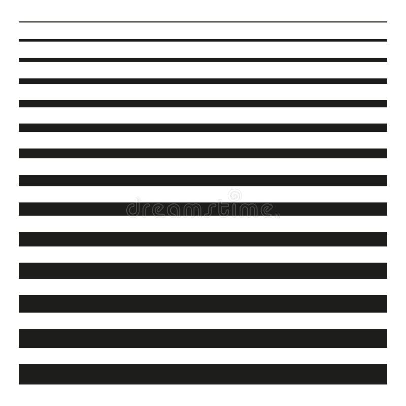 Straight Lines Different Thickness. Vector Illustration Stock Vector ...