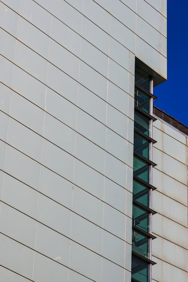 Straight Lines in Modern Architecture Stock Image - Image of lines ...
