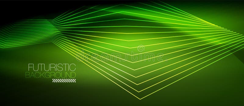 Straight neon lines stock vector. Illustration of effect - 108499216