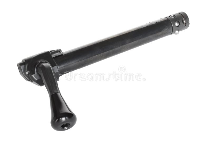 Bolt that is Straight Pull on a Rifle Stock Image - Image of firearm ...