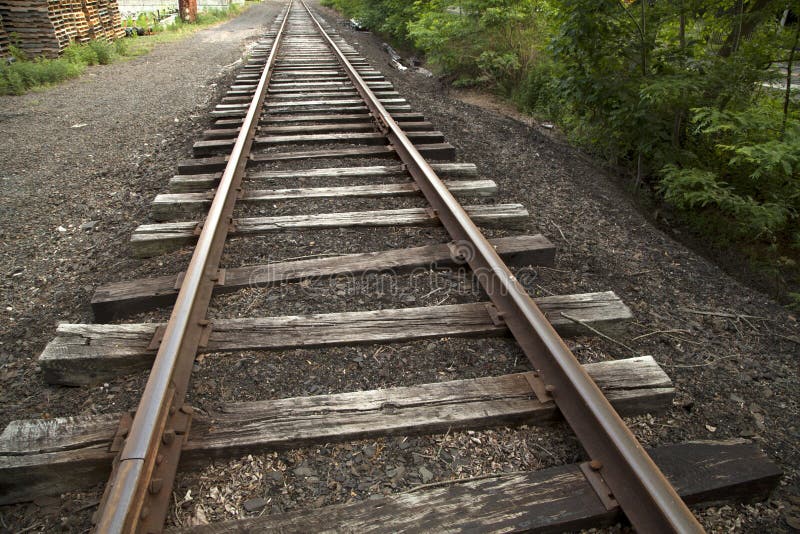 Straight railway line stock image. Image of trains, sleepers - 54804641