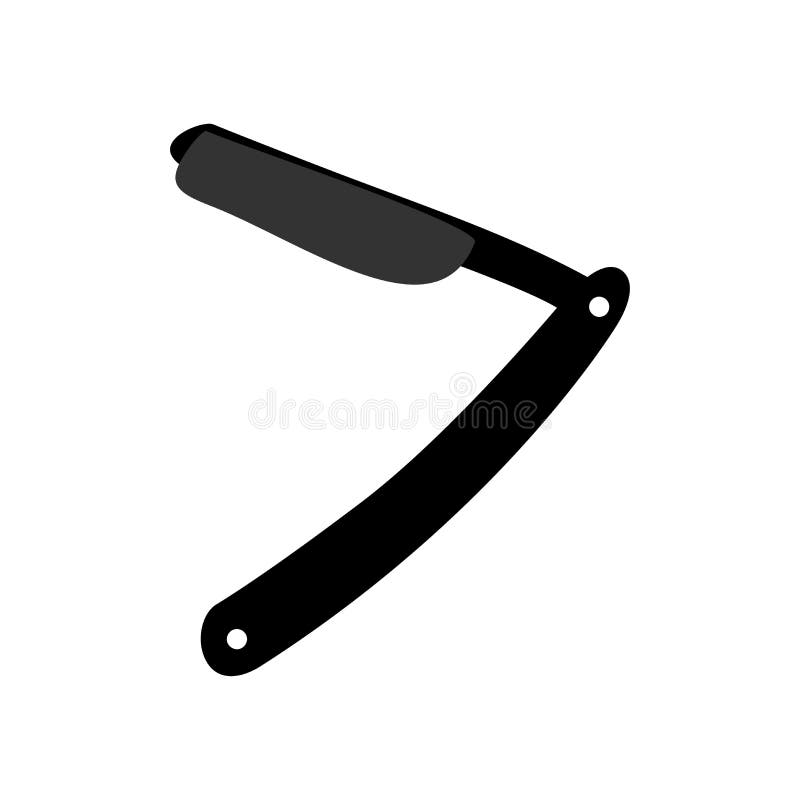 Straight razor icon stock illustration. Illustration of razor - 115483642