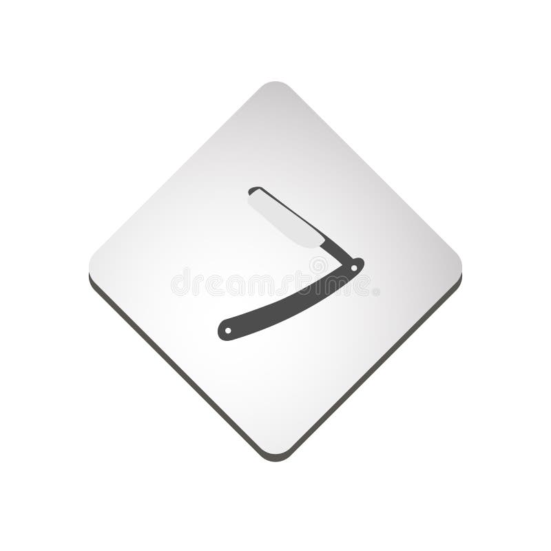 Straight razor icon stock illustration. Illustration of dispenser ...