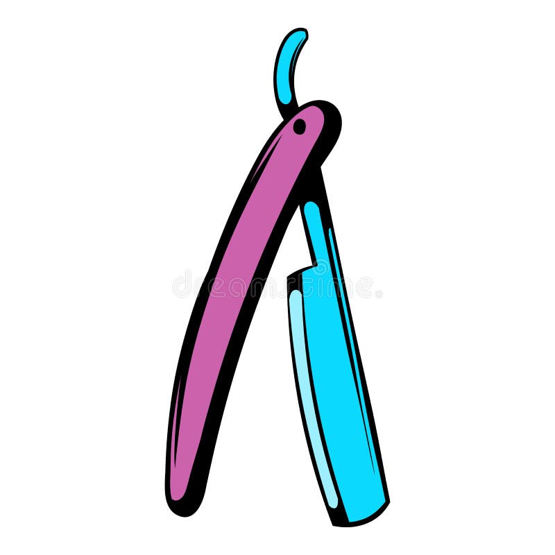 Straight Razor Icon, Icon Cartoon Stock Vector - Illustration of knife ...