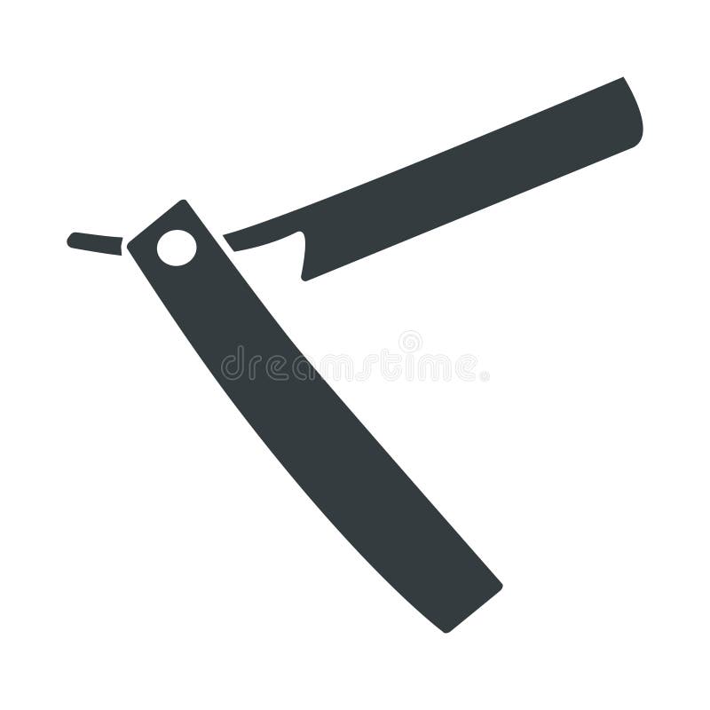 Straight Razor Icon Vector Design Template Stock Illustration ...