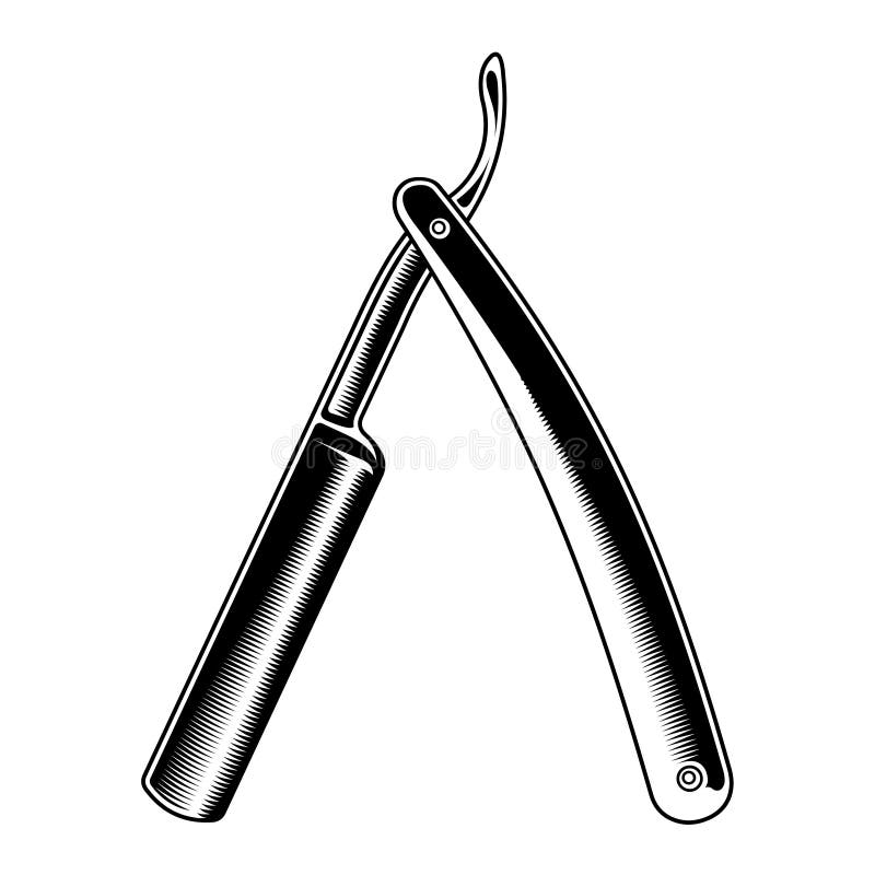 Straight Razor Vector Illustration Stock Vector - Illustration of ...