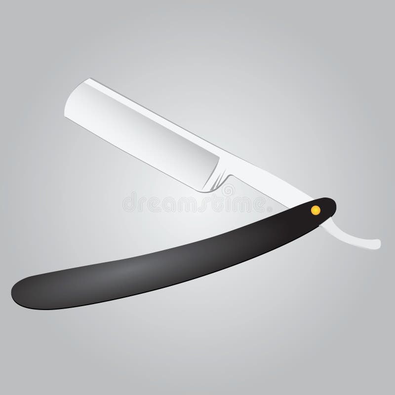 Straight razor stock vector. Illustration of simplicity - 35470494