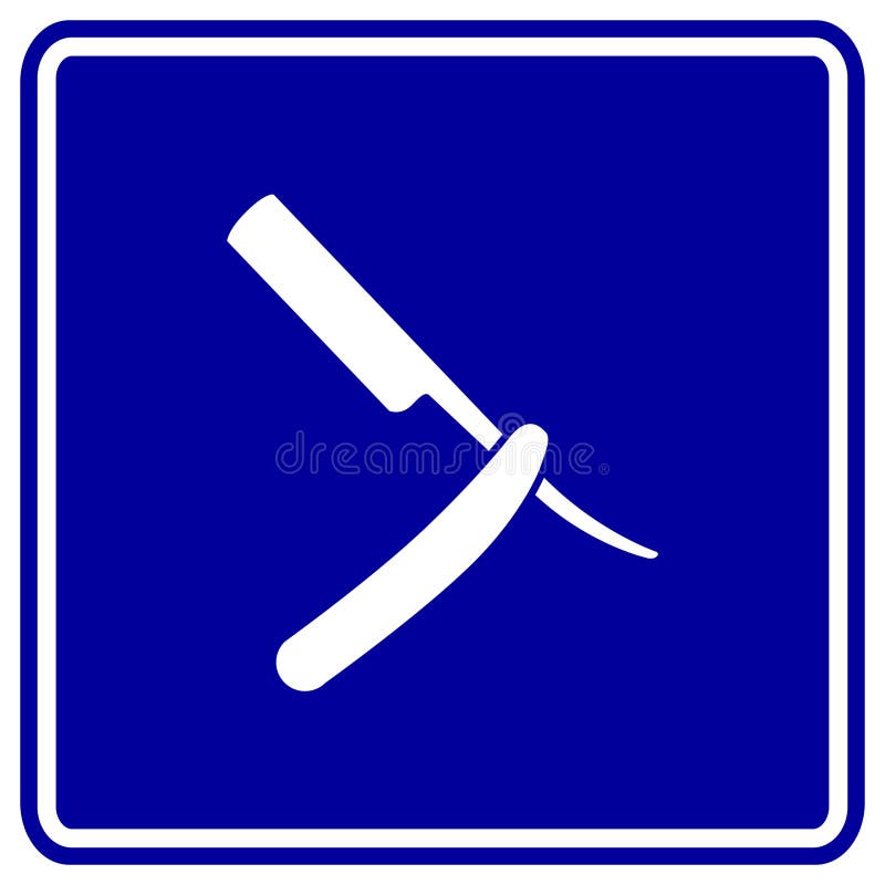 Straight Razor Vector Symbol Stock Vector - Illustration of grooming ...