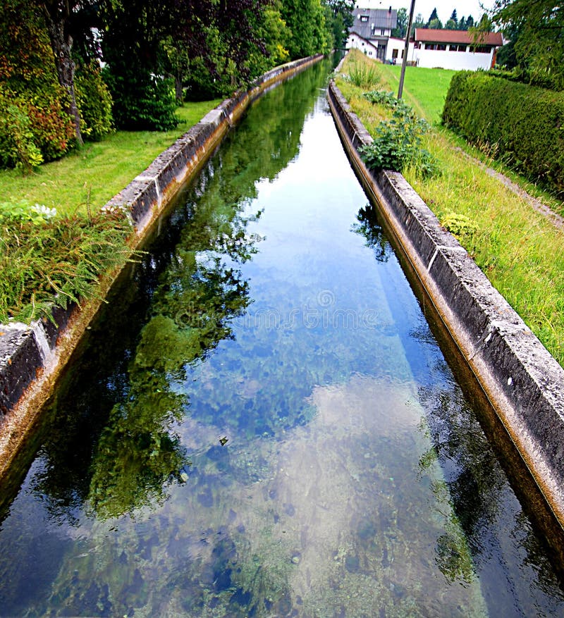Straight river stock image. Image of liquids, flow, falls - 2913213