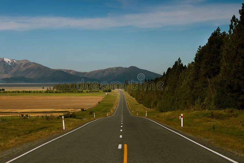 Straight road stock image. Image of field, route, asphalt - 21422849