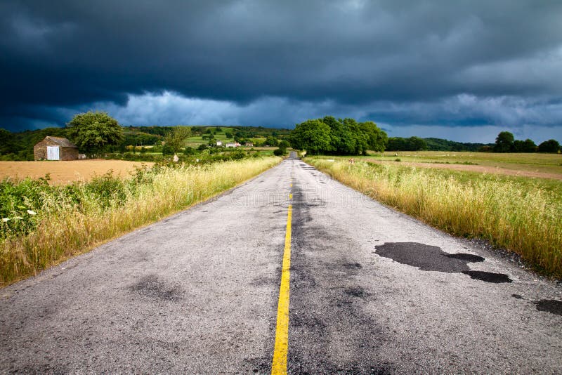 Straight Road stock photo. Image of driving, country - 21732284