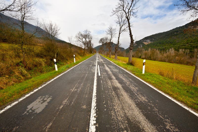 Straight Road stock photo. Image of ecology, peril, hill - 23151434