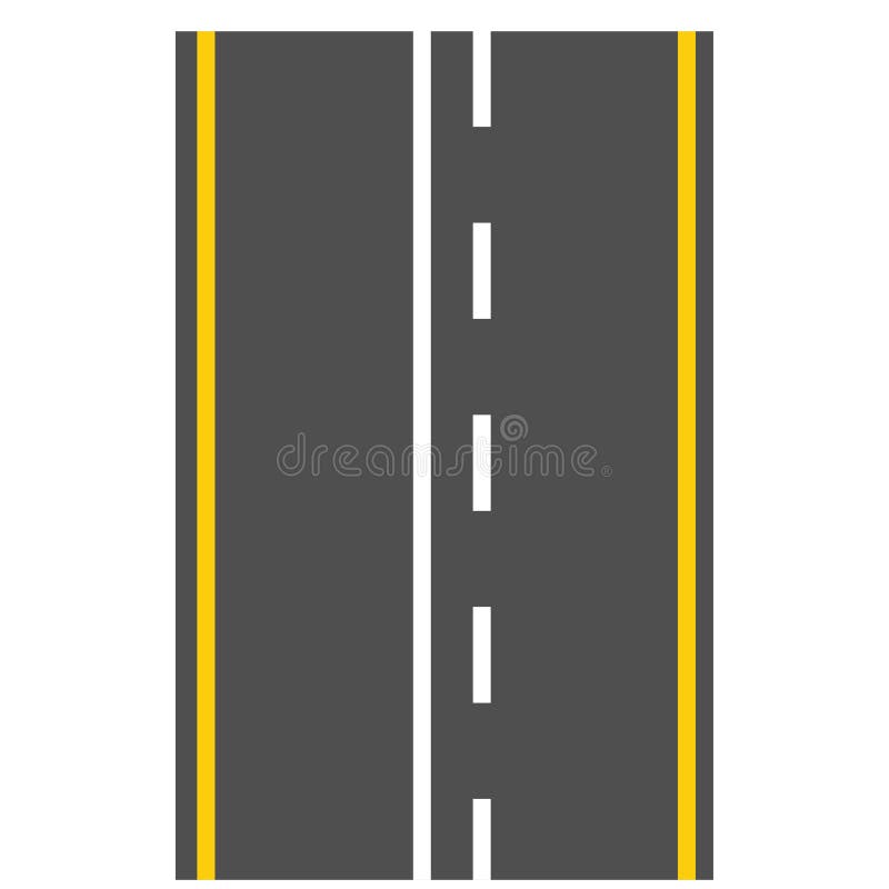 Straight Road Marking Vector Illustration Stock Vector - Illustration ...