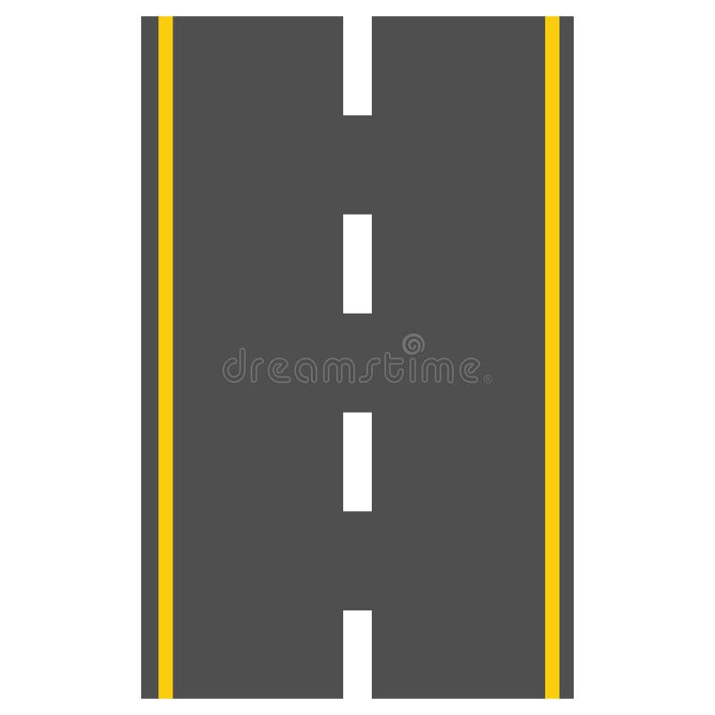 Straight Road Marking Vector Illustration Stock Vector - Illustration ...