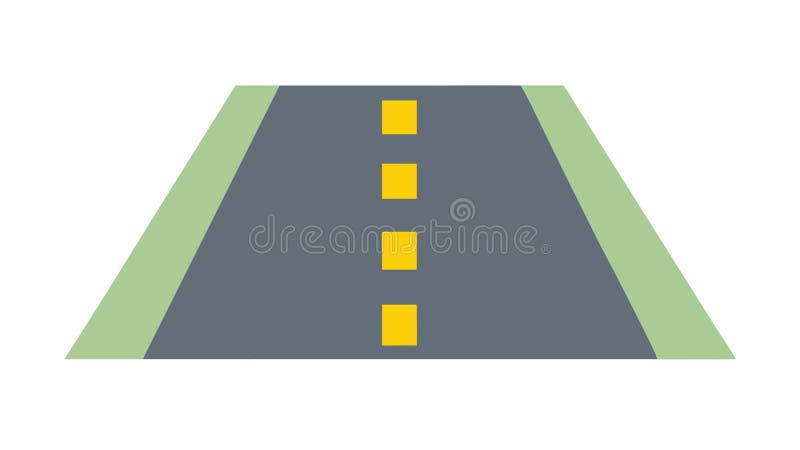 Straight Road Pavement Icon, Transportation and Direction Vector ...