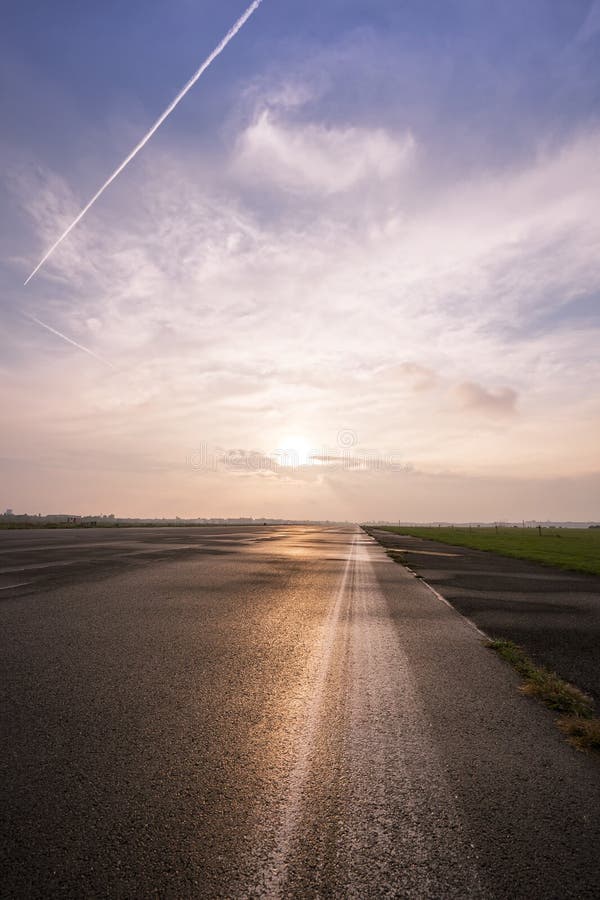 Straight Way To the Horizon Stock Photo - Image of landscape, park ...