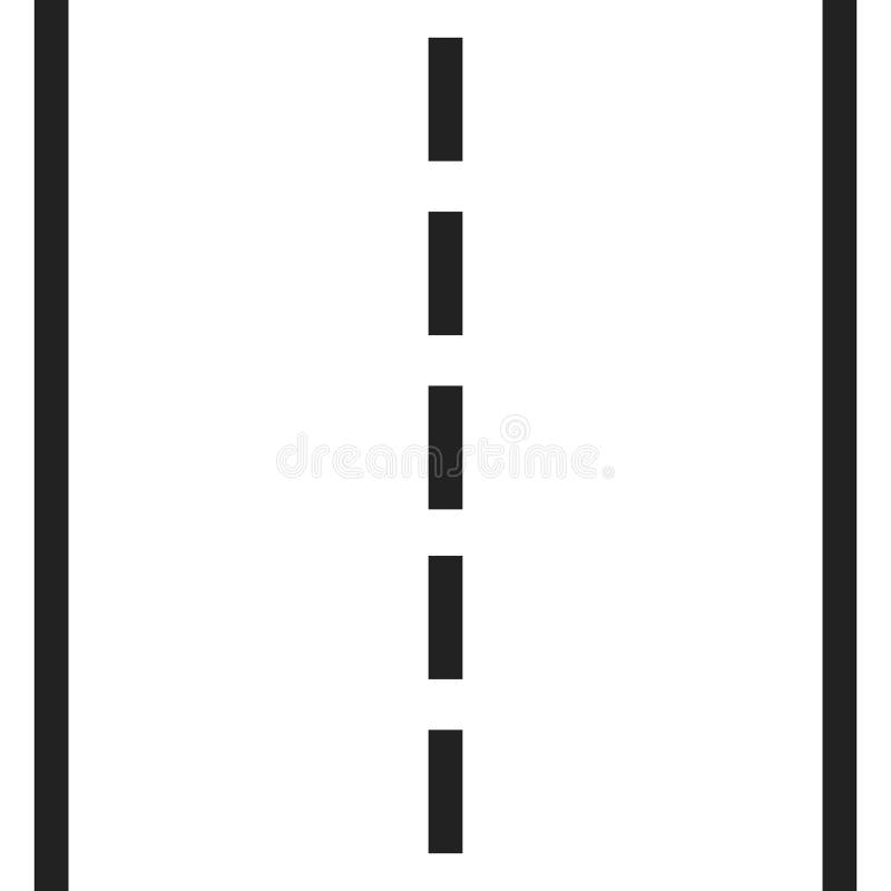 Straight Road with White Markings Vector Illustration. Highway R Stock ...