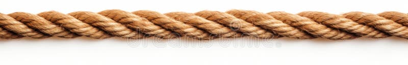 Straight Rope Isolated on White Background Stock Photo - Image of ...