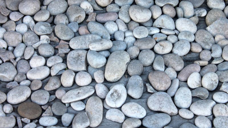 Straight Rounded Stones in Blue-violet Tones Stock Photo - Image of ...