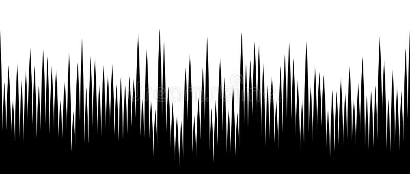 Straight Speed Lines Repeating Pattern. Black and White Horizontal ...