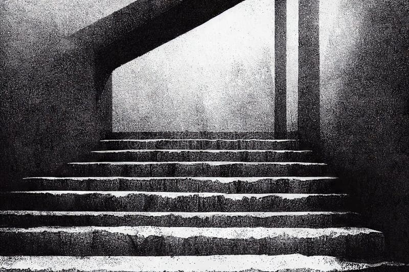 Straight Stairs with Horizontal Steps in Urban Architectural ...