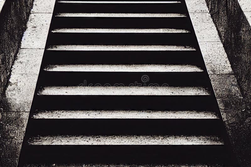 Straight Stairs with Horizontal Steps in Urban Architectural ...