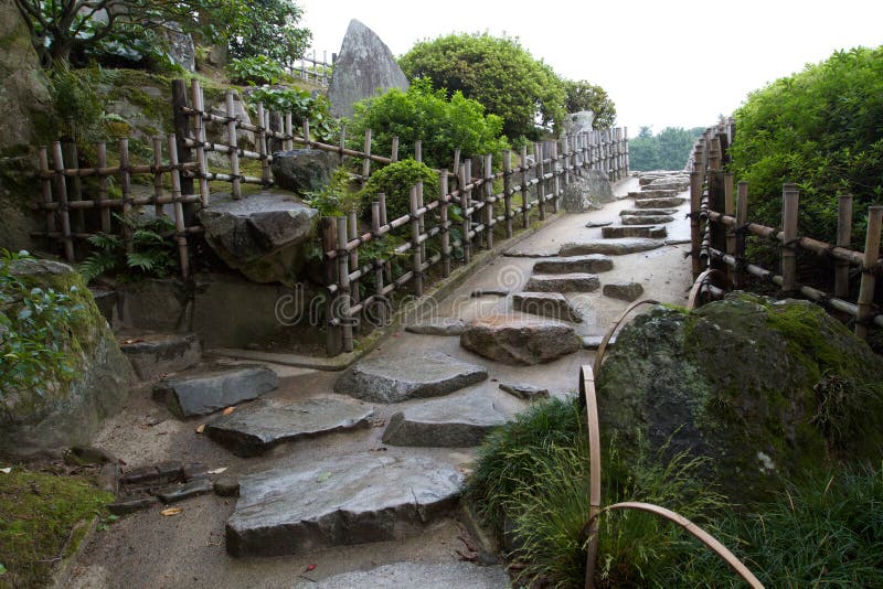 Straight Stone Path In Korakuan Garden Picture. Image: 24250721