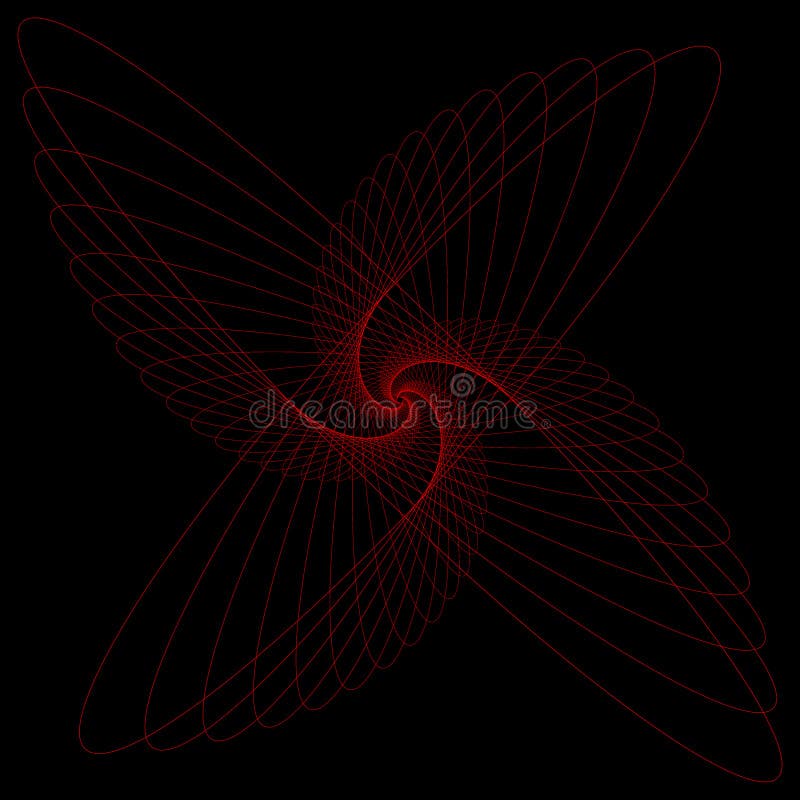 Straight Stripes that are Stacked in Circles Spiral into a Spiral ...