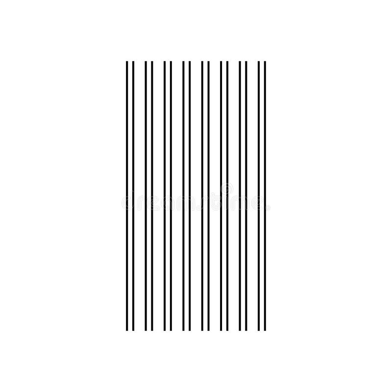 Straight Vertical Lines Sign. Thin Lines Eps Ten Stock Vector ...
