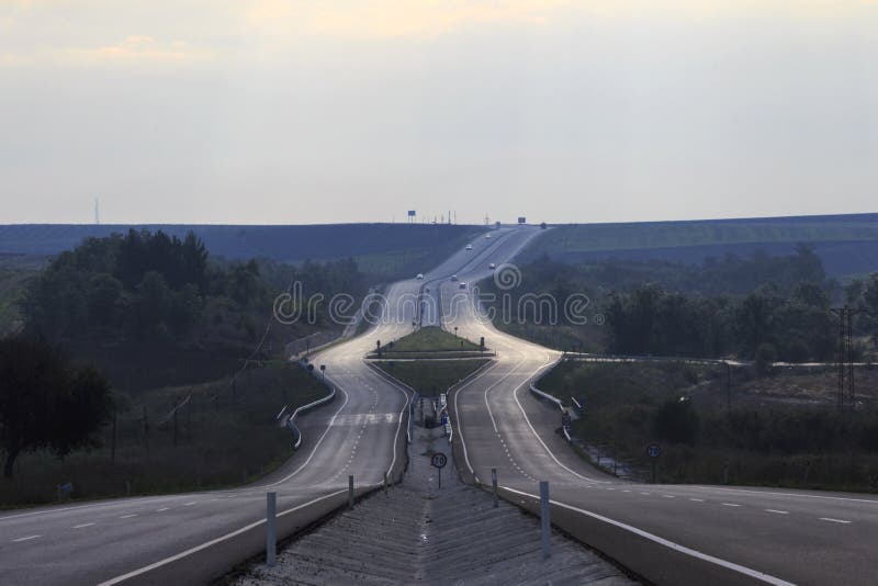 Straight way stock image. Image of grey, cloud, outdoors - 47251365