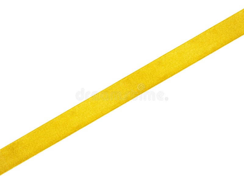 Straight yellow ribbon stock image. Image of silk, ribbon - 33415773