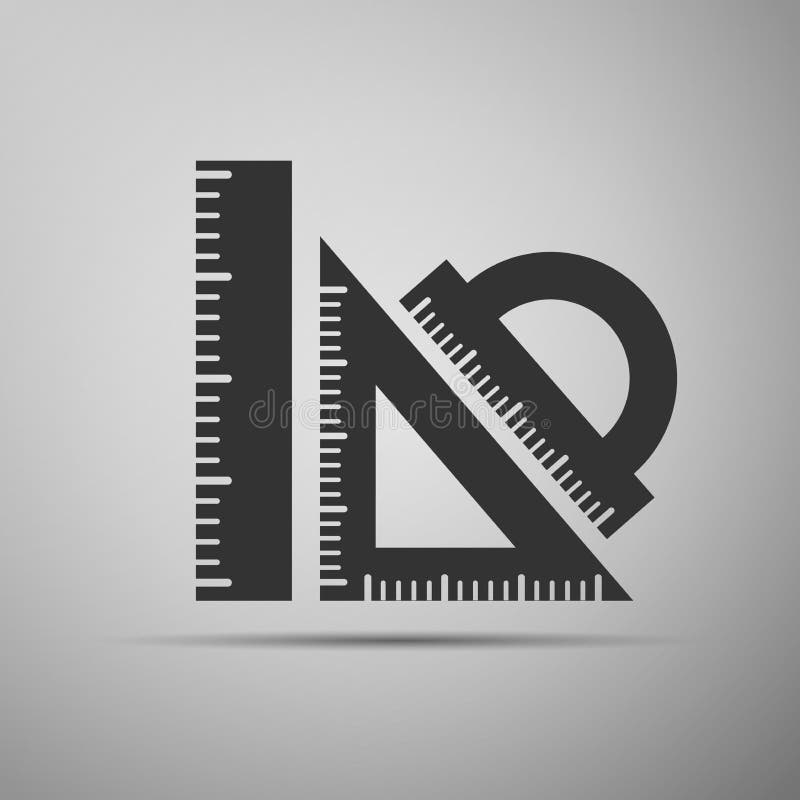 Straightedge icon flat stock vector. Illustration of object - 90297002