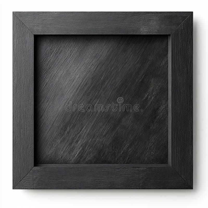 A Straightforward Black Timber Frame Highlighted on a Black Ground ...