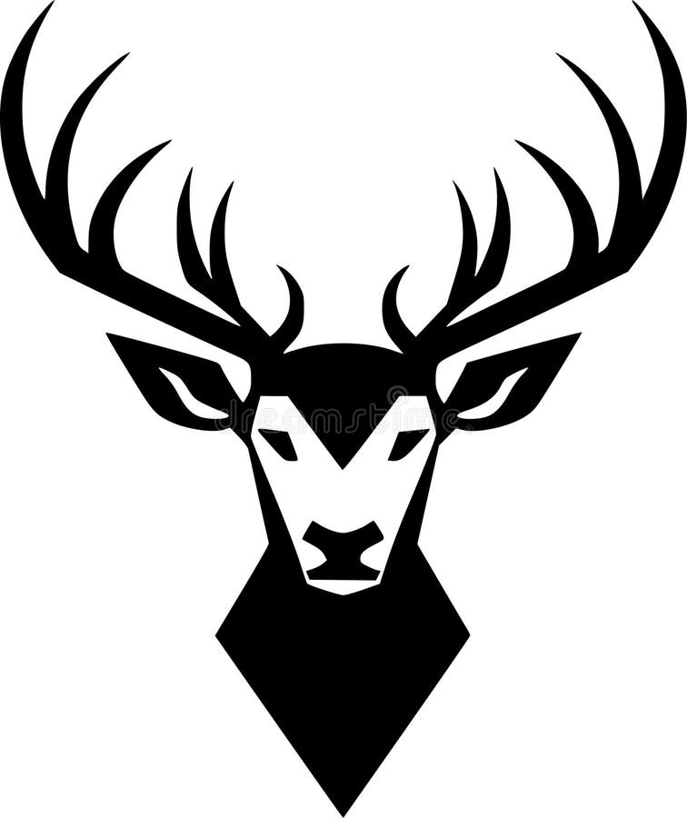 Tundra Graphic Black White Landscape Sketch Illustration Vector Stock ...