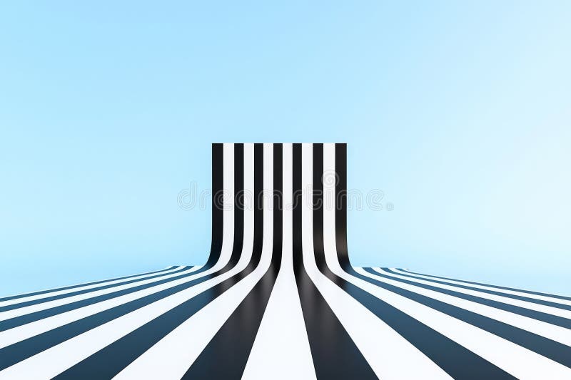 The Straightforward Design of a Contemporary Building Pattern in Black ...