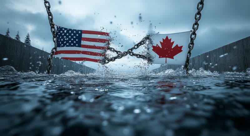 Strained Relations between the United States and Canada are Symbolized ...