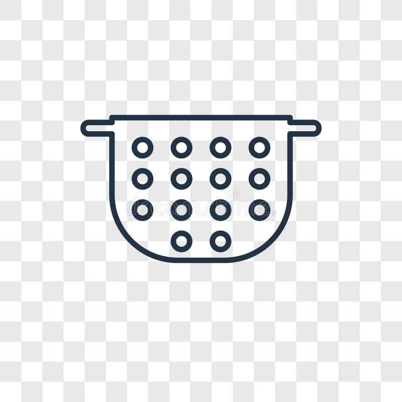 Strainer Icon Vector Isolated on White Background, Logo Concept Stock ...