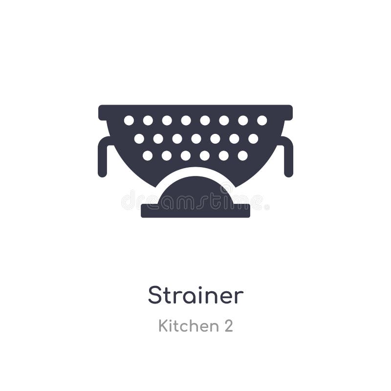 Strainer Icon in Different Style Vector Illustration. Two Colored and ...