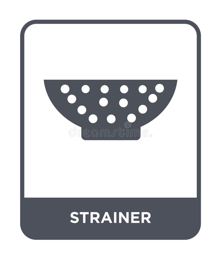 Strainer Icon in Trendy Design Style. Strainer Icon Isolated on White ...