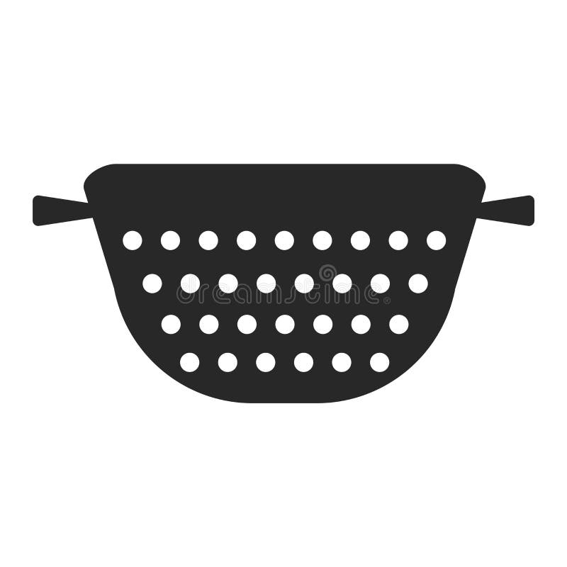 Strainer Vector Icon Sign Symbol Stock Illustration - Illustration of ...