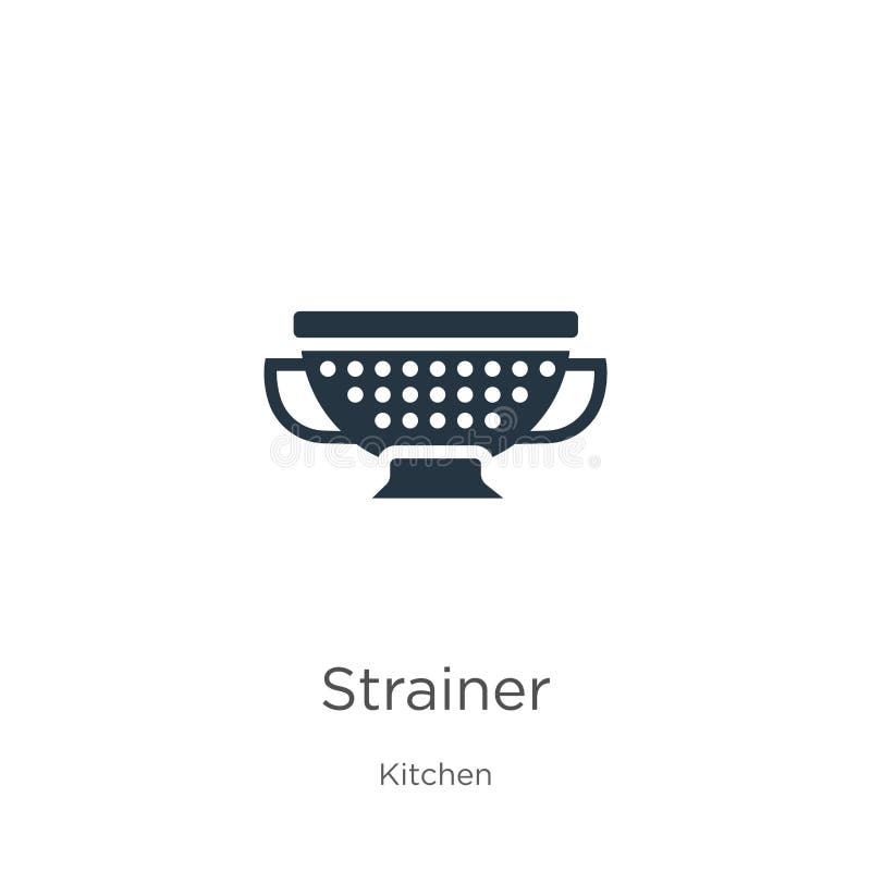 Strainer Icon Vector. Trendy Flat Strainer Icon from Kitchen Collection ...