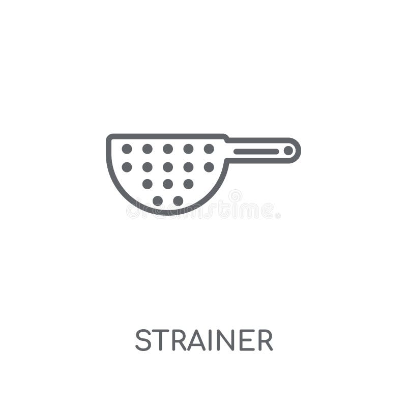 Linear Strainer Icon from Kitchen Outline Collection. Thin Line ...