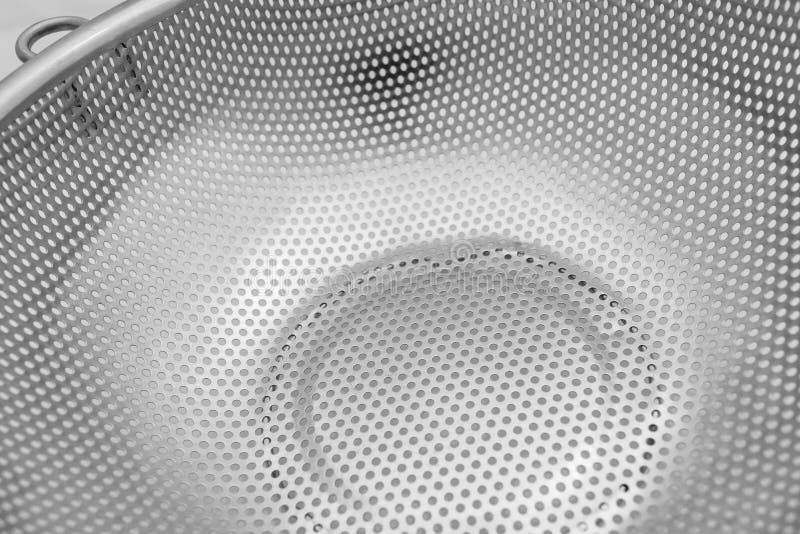 Strainer stock image. Image of perforated, ware, stainless - 58978289