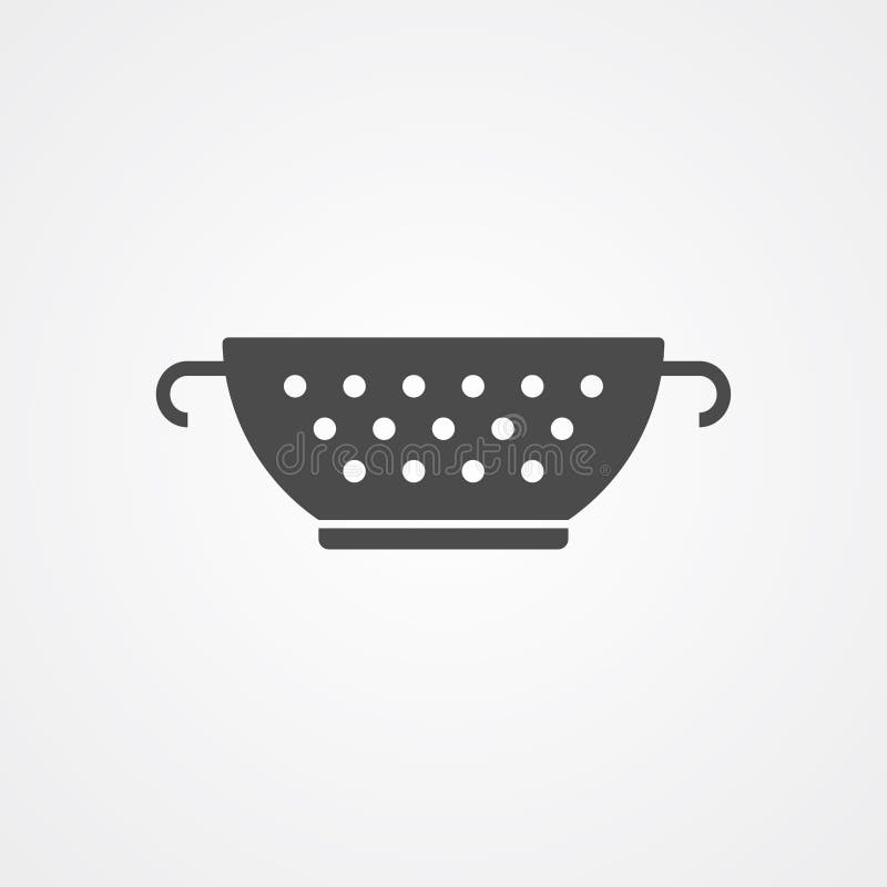 Strainer Vector Icon Sign Symbol Stock Illustration - Illustration of ...