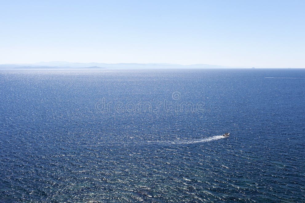Strait of Bonifacio. stock image. Image of blue, island - 37458457