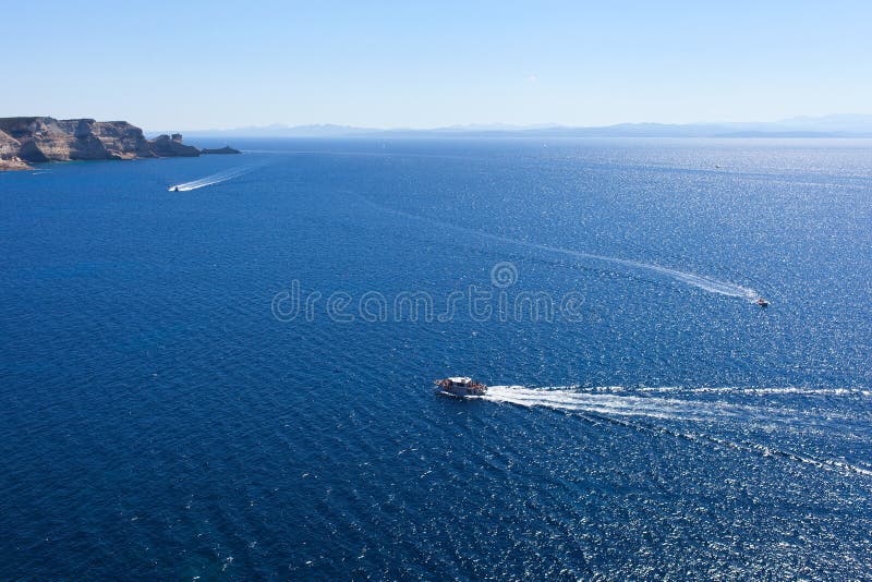 Strait of Bonifacio. stock photo. Image of france, corsica - 37533976