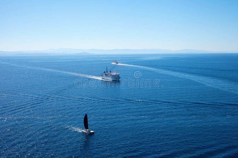 Strait of Bonifacio. stock photo. Image of landscape - 38125942